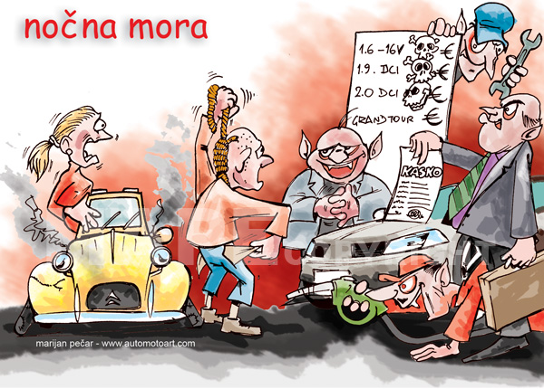 Risani humor / Cartoon humor - Marijan Pečar